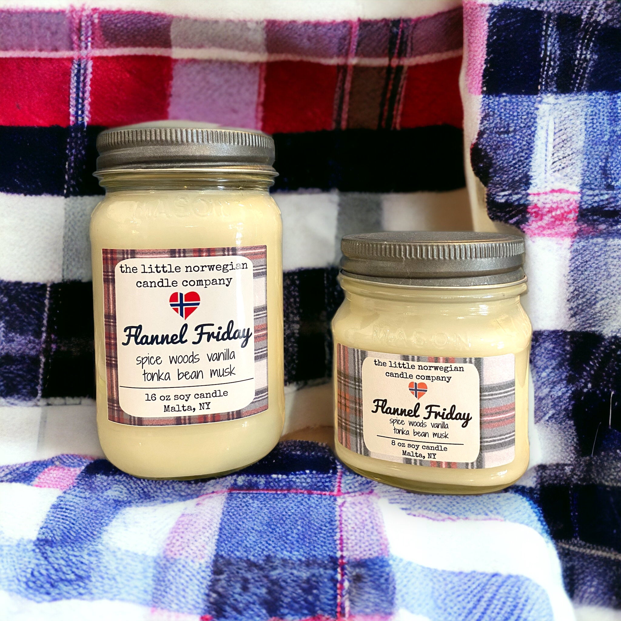 Flannel Friday – the little norwegian candle company